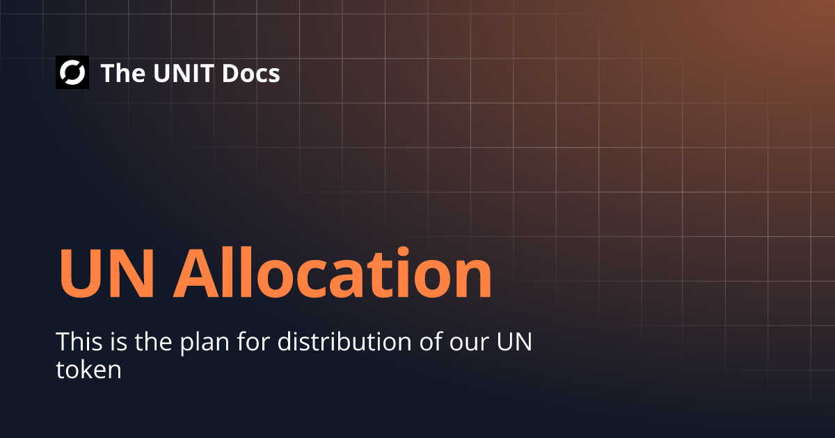 UN Allocation | The UNIT Docs